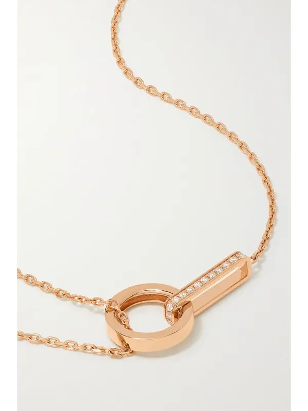 REPOSSI Berbère 18-karat Rose Diamond Necklace