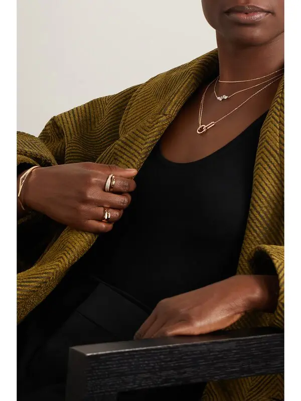 REPOSSI Berbère 18-karat Rose Diamond Necklace