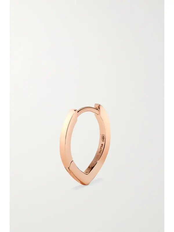 REPOSSI 18 Karat Rose Diamond Single Hoop Earring