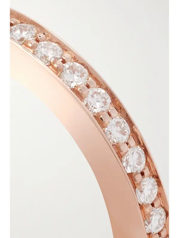 REPOSSI 18 Karat Rose Diamond Single Hoop Earring