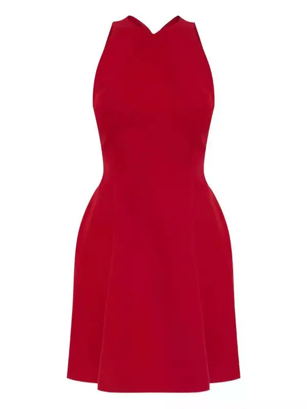 Versace Halter-neck A-line Dress - Red