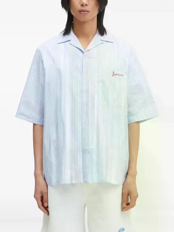 Fiorucci Striped Embroidered Shirt