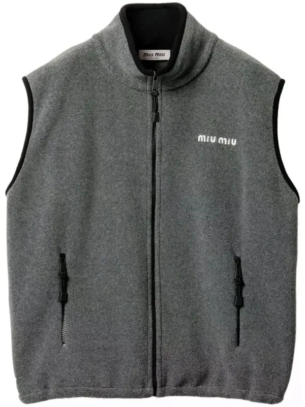 Miu Miu Fleece Zip Vest