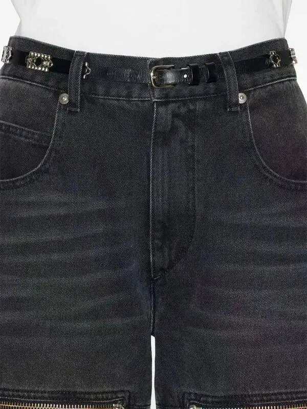 Isabel Marant Étoile Odena Leather Belt With Silver-tone Hardware - Black