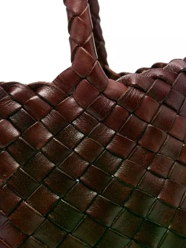 Dragon Diffusion Santa Croce Woven Leather Tote - Brown