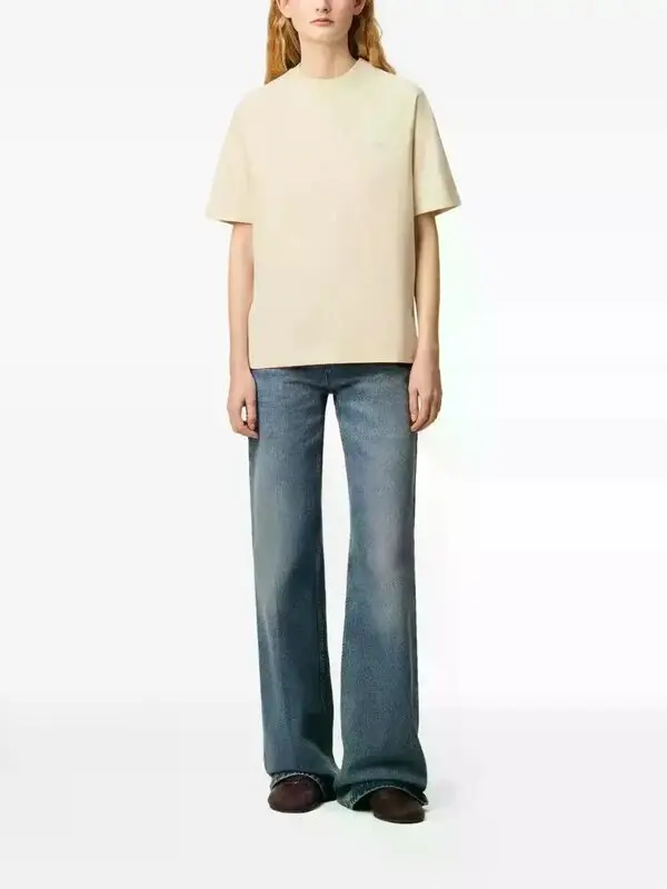 AMI Paris Raglan Sleeve Embroidered T-shirt