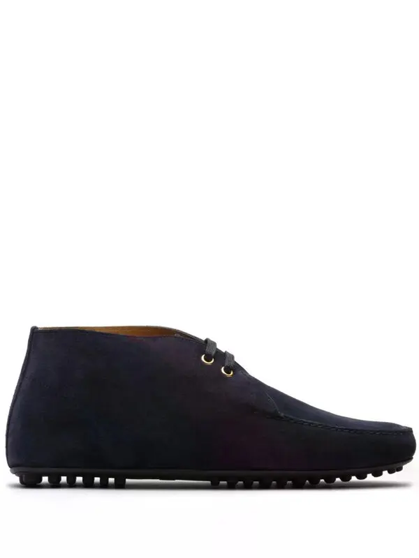 Car Shoe Suede Lace-up Driving Boots