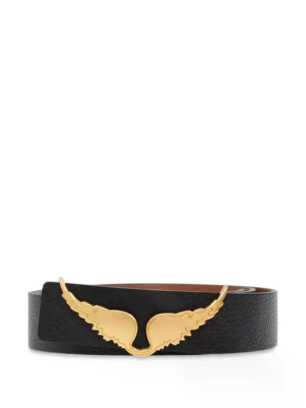 Zadig&Voltaire Rock Reversible Leather Belt - Black