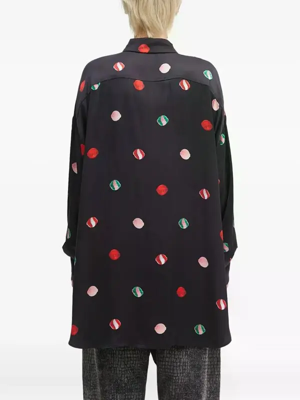 Fiorucci Graphic Print Satin Shirt