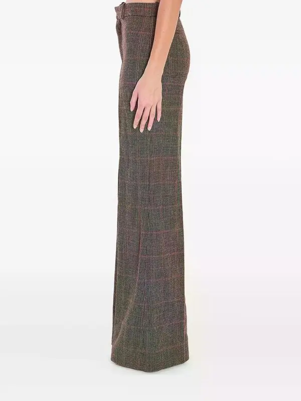Chloé Tailored Checked Wool Trousers