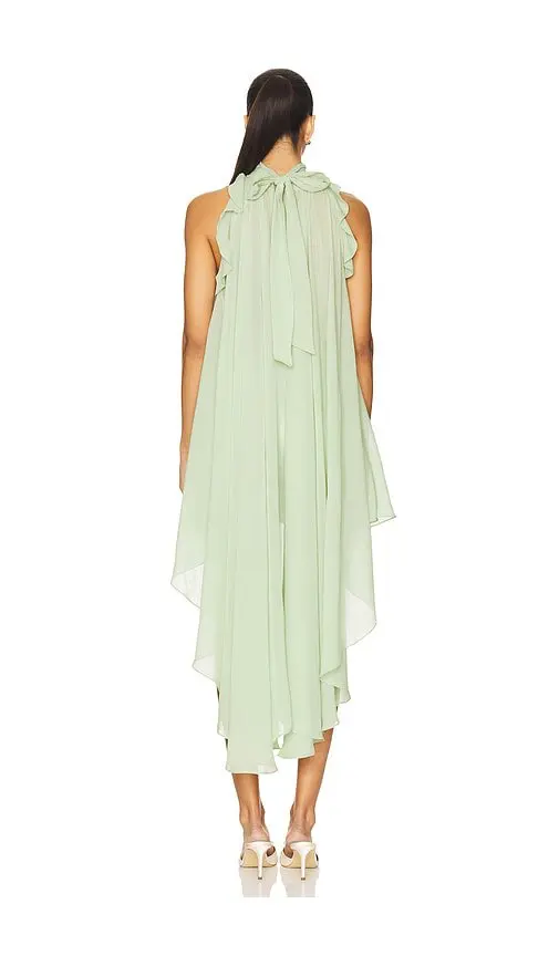 LA FUORI Gathered Halter Top - Sage
