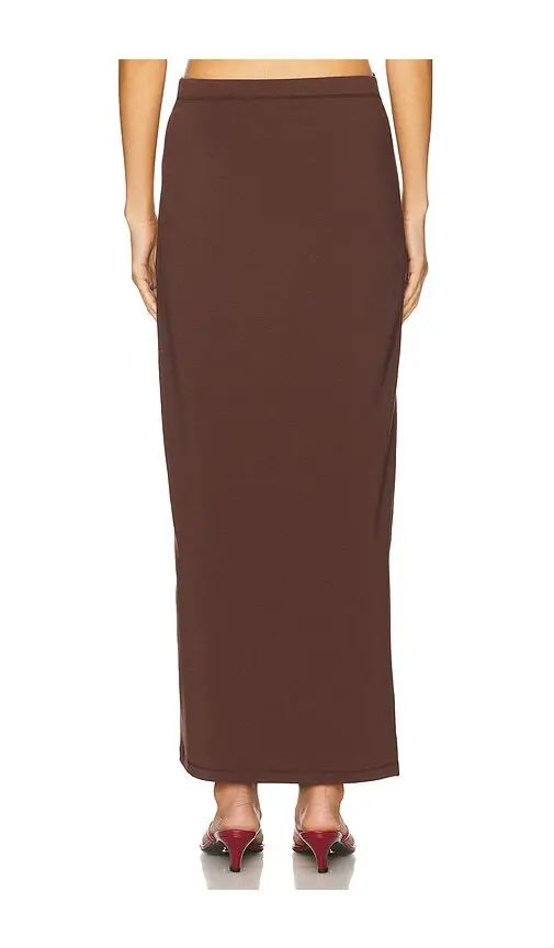 Lna Asymmetrical Waist Jersey Skirt