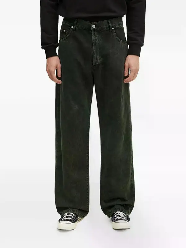 Aries Logo Patch Jeans