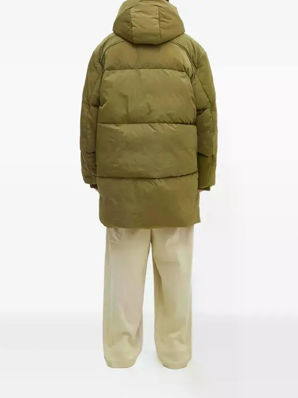 PANGAIA Hooded Puffer Jacket - Green