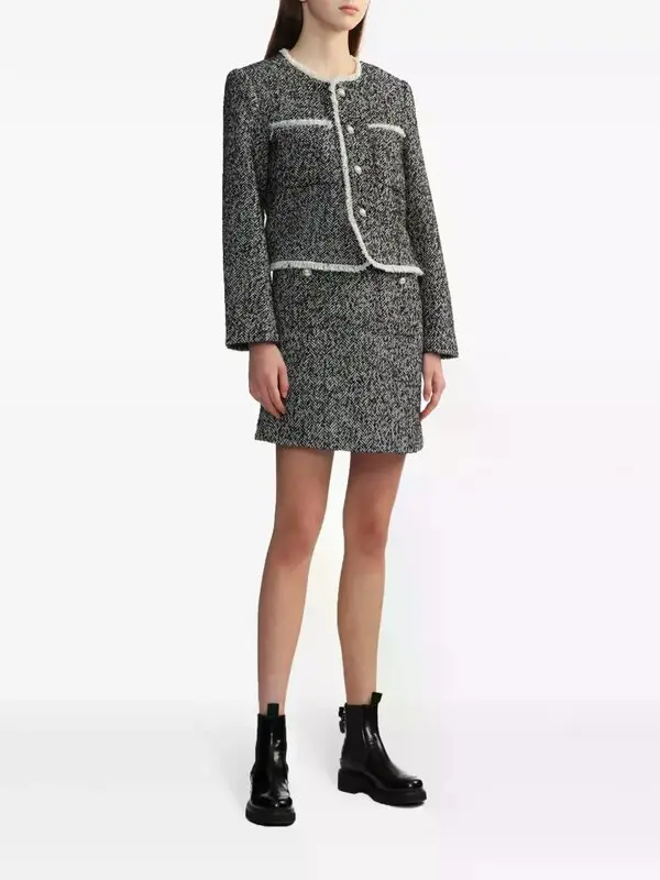 A BATHING APE Houndstooth Mini Skirt