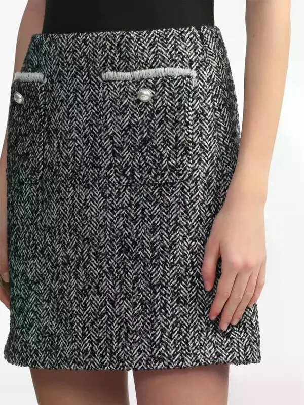 A BATHING APE Houndstooth Mini Skirt