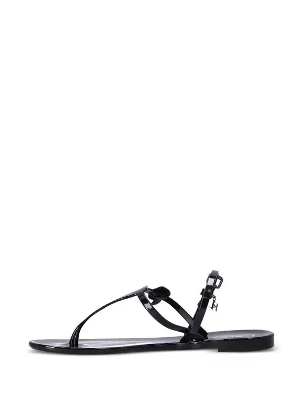 Karl Lagerfeld Ikonik Karl Nft Patent-finish Sandals