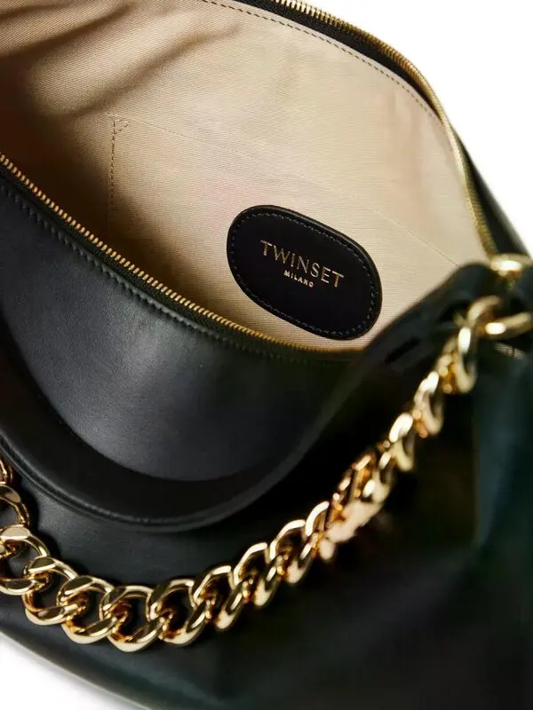TWINSET Chain-embellished Shoulder Bag - Black