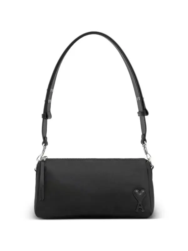 AMI Paris Marcel Padded Shoulder Bag - Black
