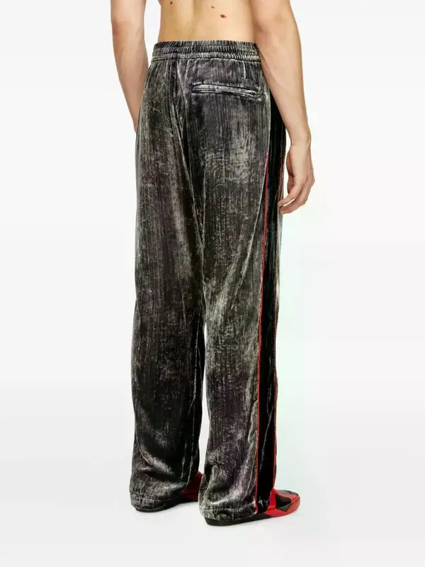 DIESEL® Side-stripe Velour Trousers