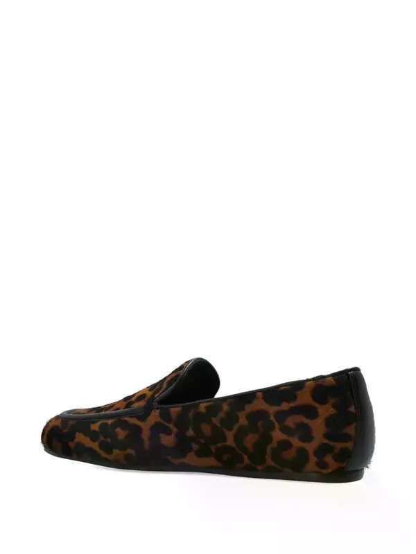STUART WEITZMAN Lee Leopard-print Loafers