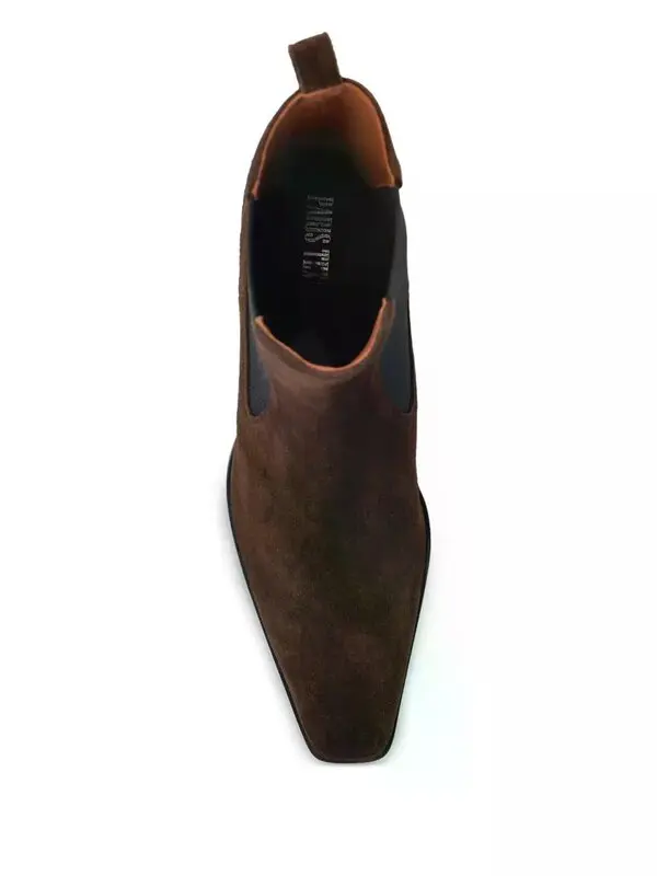 Paris Texas Pointed-toe Block-heel Boots - Brown
