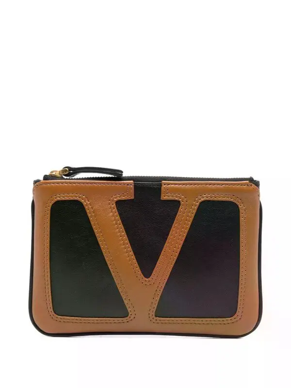Valentino Garavani Viva Superstar Zip-fastening Leather Wallet - Black