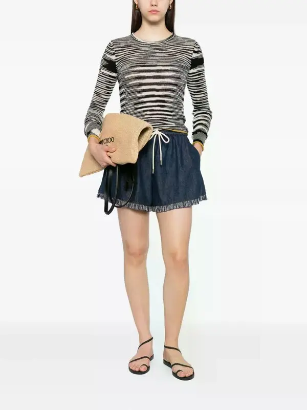 Missoni Striped Crew Neck Long Sleeve T-shirt