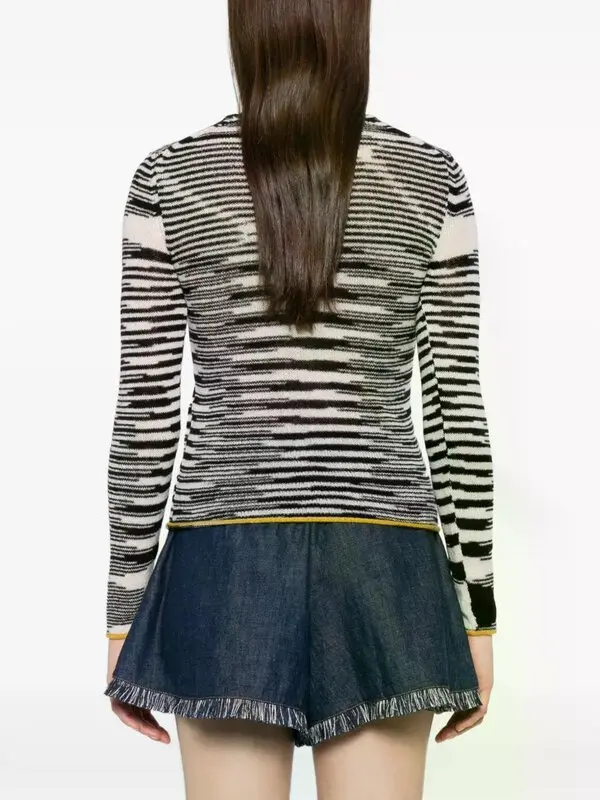Missoni Striped Crew Neck Long Sleeve T-shirt