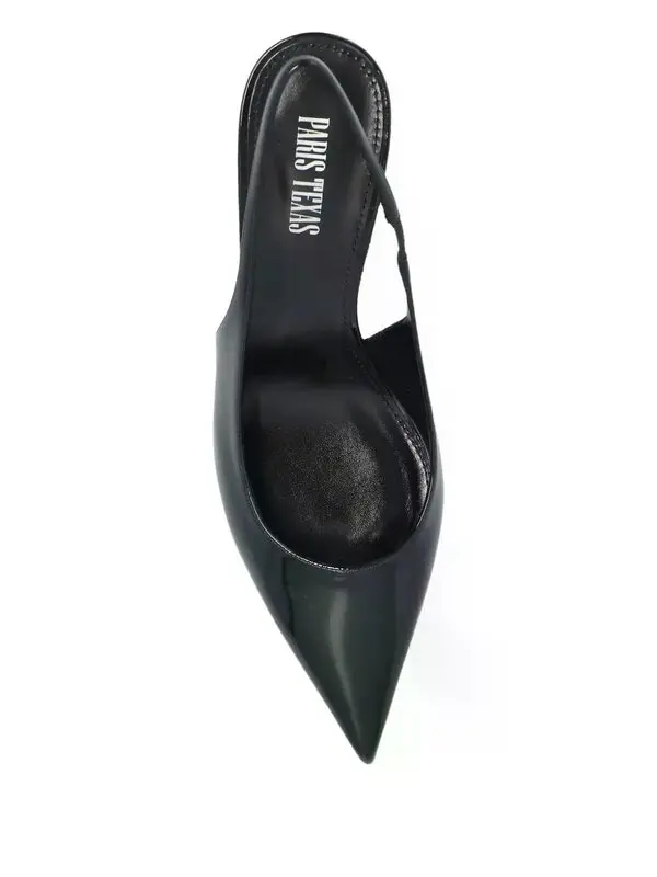 Paris Texas 70mm Lidia Slingback Pumps - Black