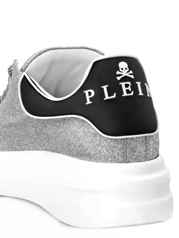 Philipp Plein Glitter Lace-up Sneakers