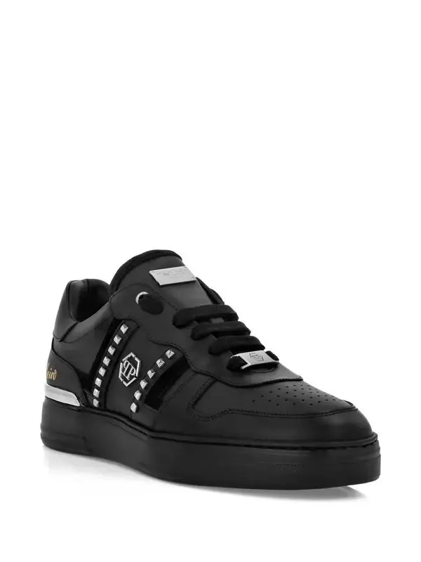 Philipp Plein Mix Cut Studs Low-top Sneakers - Black