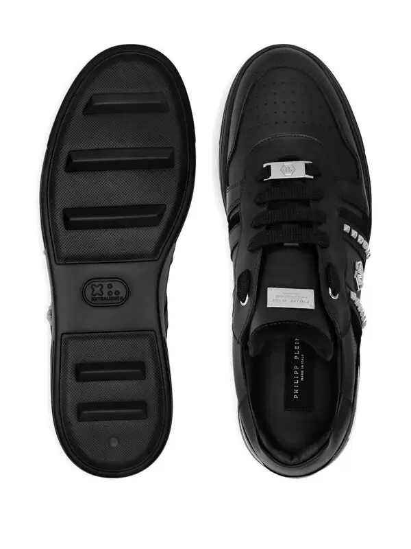 Philipp Plein Mix Cut Studs Low-top Sneakers - Black