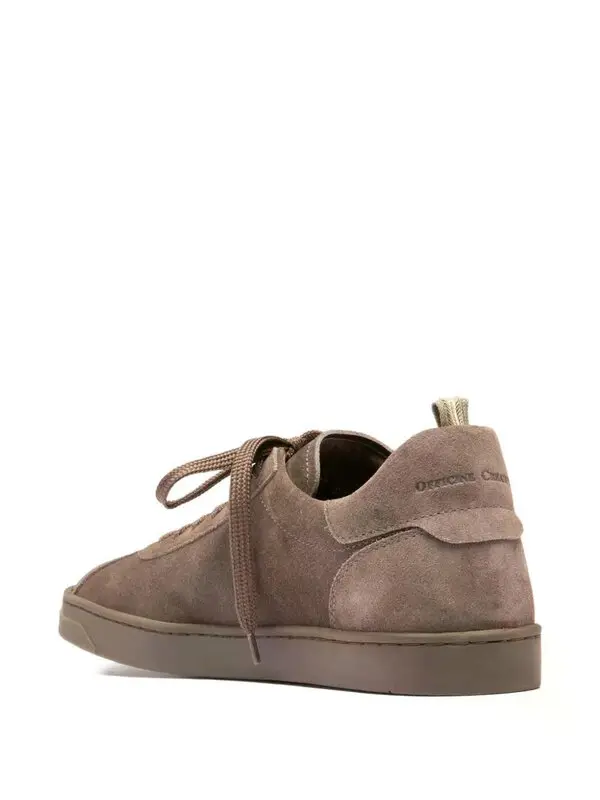 Officine Creative Karma Lace-up Suede Trainers - Brown