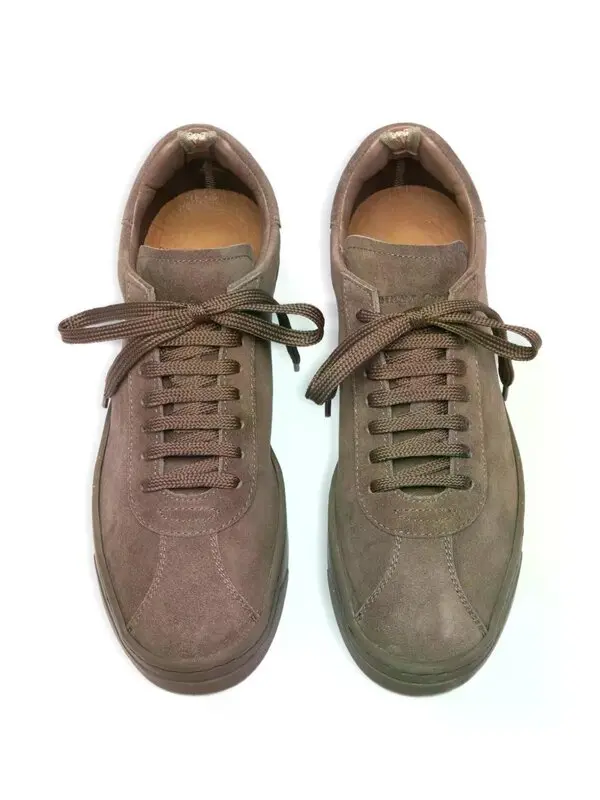Officine Creative Karma Lace-up Suede Trainers - Brown