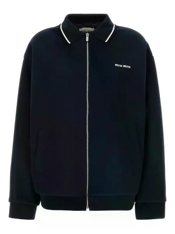 Miu Miu Zip-up Polo Collar Jacket