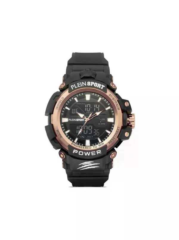 PLEIN SPORT Combat Power 43mm Watch - Black