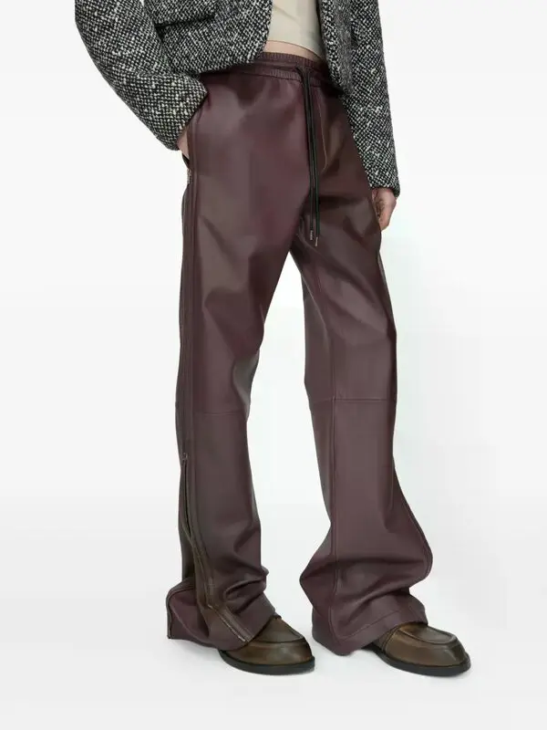 Acne Studios Drawstring Leather Trousers