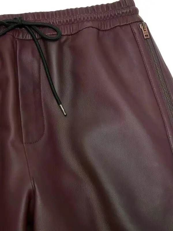 Acne Studios Drawstring Leather Trousers