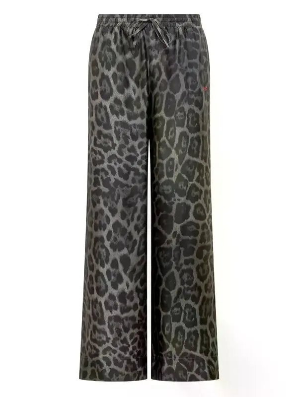 Stella McCartney Leopard-print Drawstring Trousers - Black