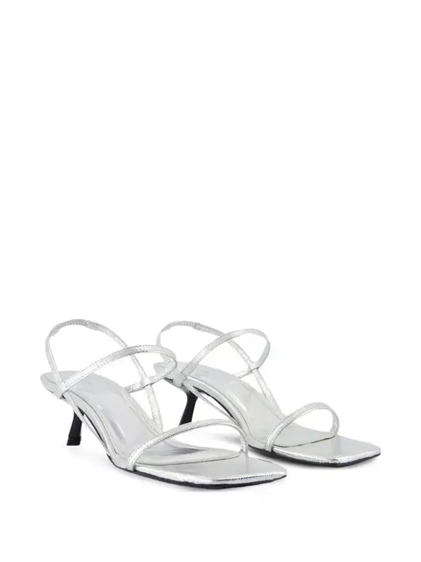 ANINE BING Hilda Leather Ankle-strap Pumps