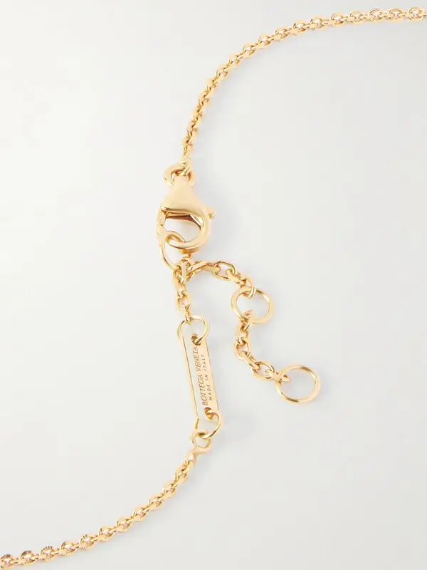 Bottega Veneta Plated Crystal Necklace