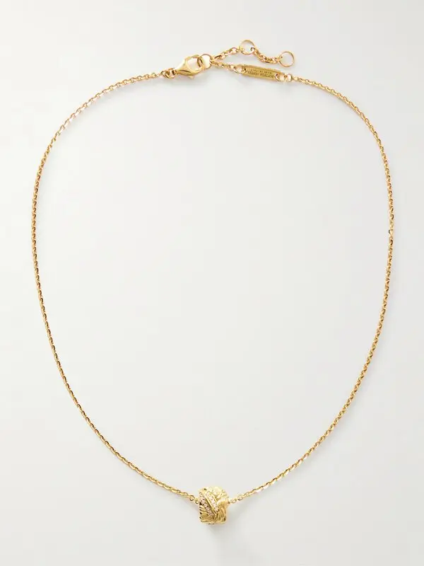 Bottega Veneta Plated Crystal Necklace