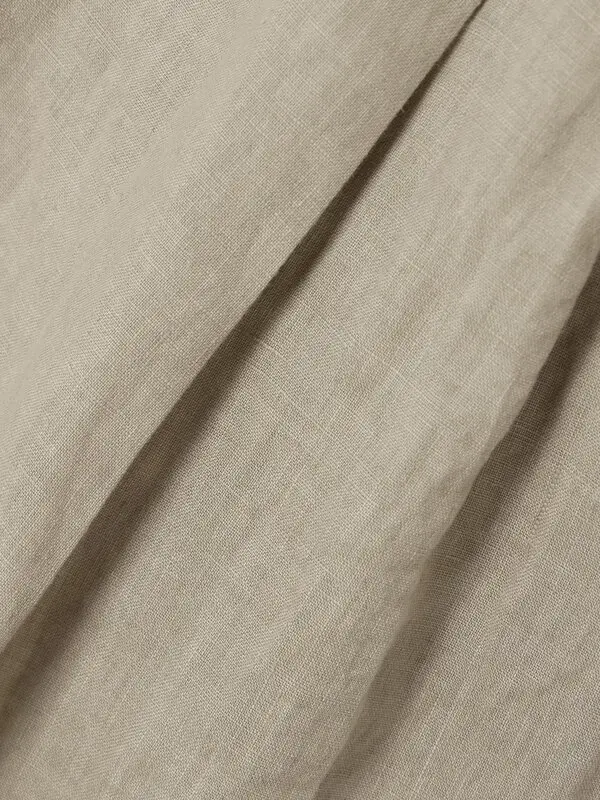 JAMES PERSE Pleated Linen Shorts