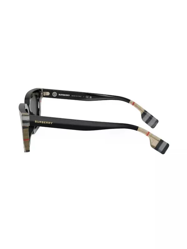 Burberry Briar Check-print Sunglasses - Black