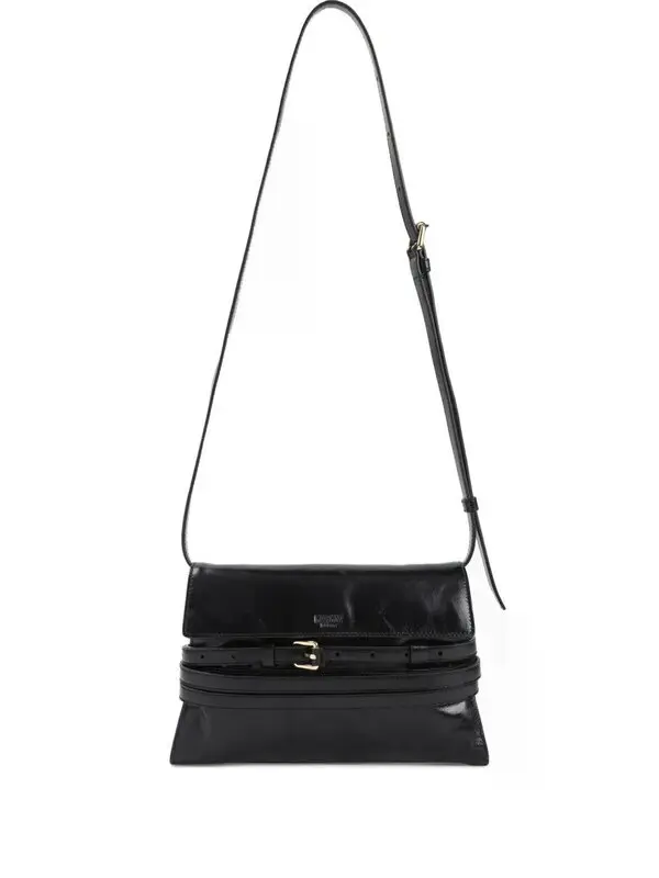 Moschino Buckle-fastening Leather Shoulder Bag
