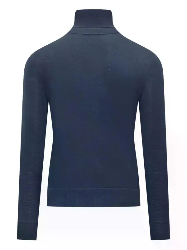TOM FORD Fine Knit Turtleneck Sweater - Blue
