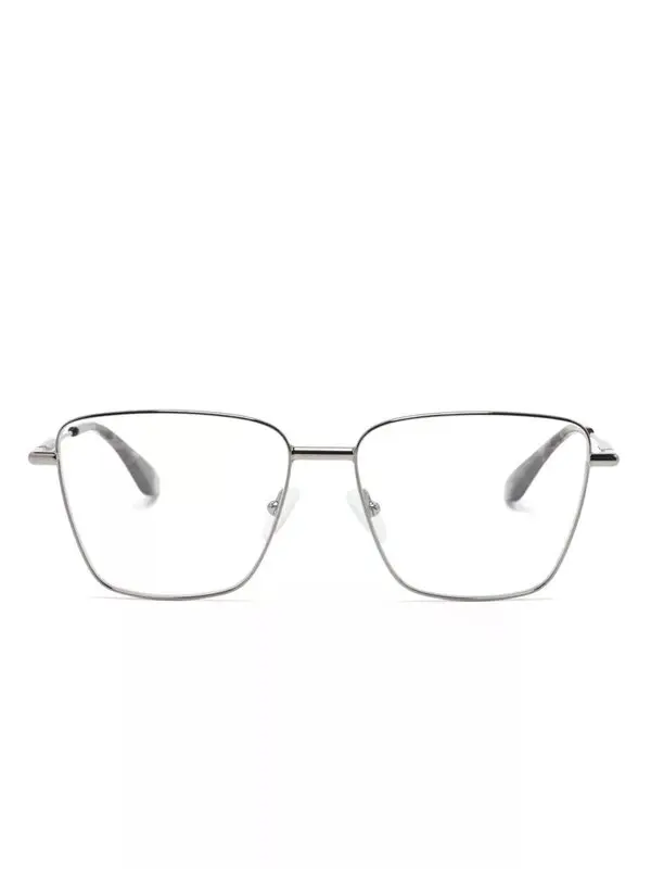 Alexander McQueen Square-frame Glasses - Silver