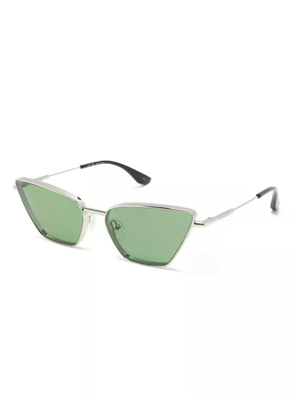 Alexander McQueen Cat Eye Sunglasses - Silver
