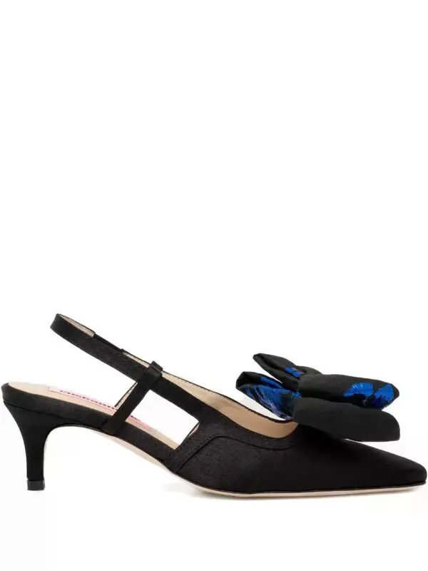 CUSTOMMADE Anita Slingback Pumps With Bow Detailing
